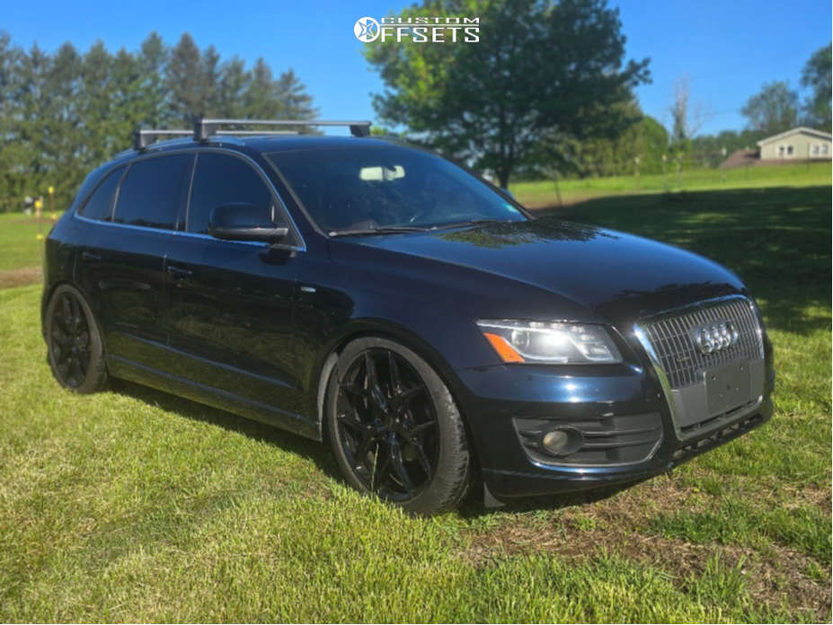 2011 Audi Q5 with 21x9 30 Vossen Hf5 and 255/45R21 Bridgestone Potenza S001 and Coilovers ...