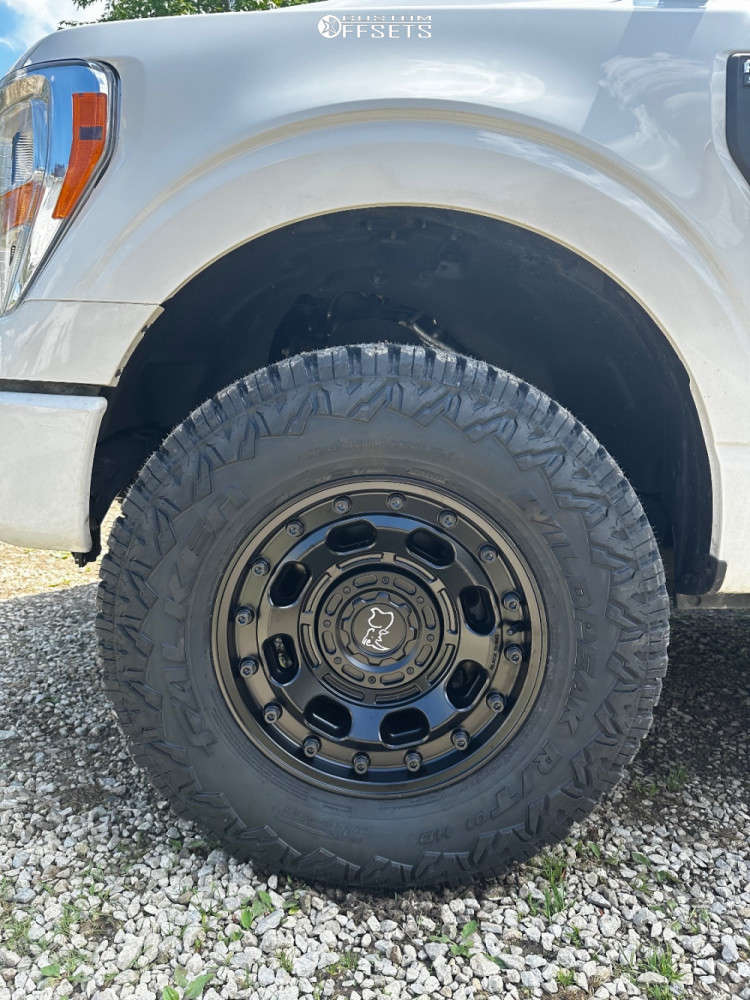 2022 Ford F-150 with 18x9 0 Black Rhino Atlas and 295/70R18 Falken ...