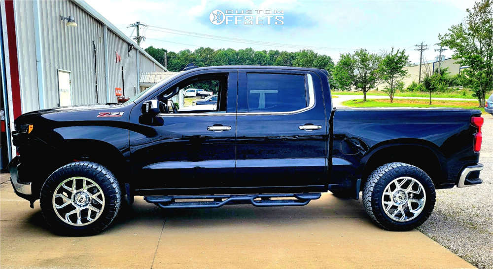 2020 Chevrolet Silverado 1500 with 20x10 -29 Vision Sliver and 33/12 ...