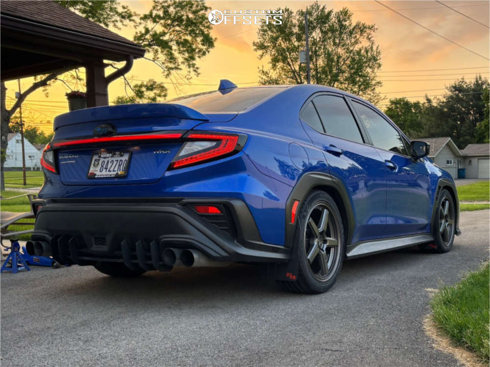 2023 Subaru WRX with 18x8.5 45 Enkei TS-5 and 235/40R18 Kumho Ecsta ...