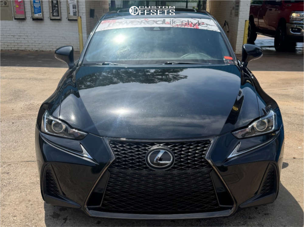2019 Lexus IS300 with 18x8.5 35 Aodhan Ah02 and 225/40R18 Lexani Lxuhp ...