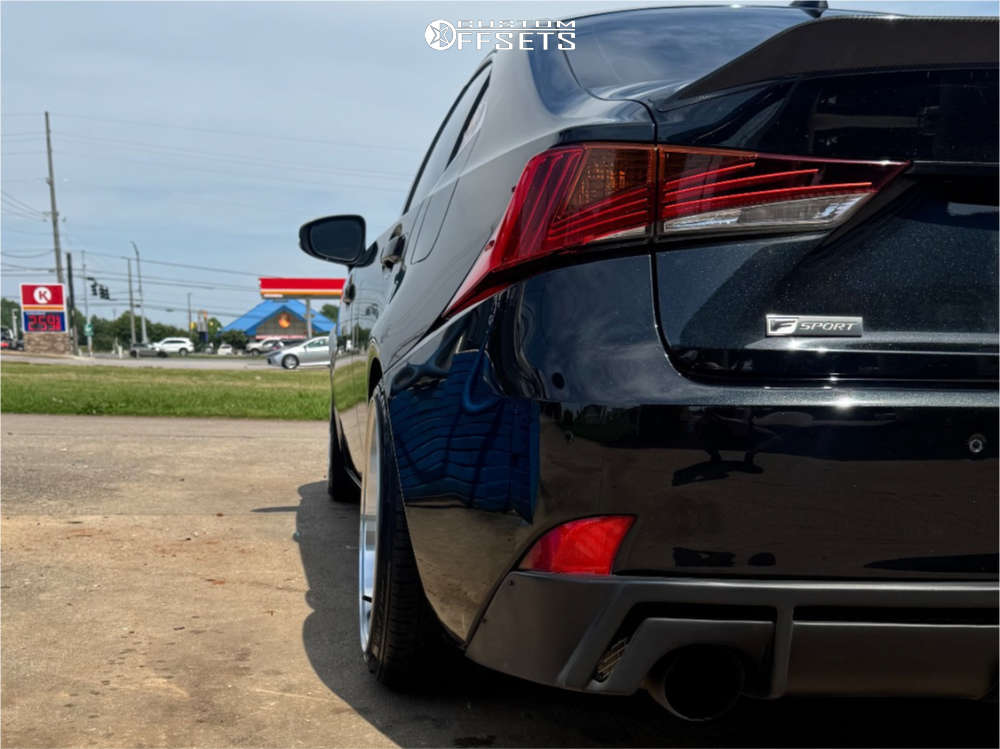 2019 Lexus IS300 with 18x8.5 35 Aodhan Ah02 and 225/40R18 Lexani Lxuhp ...