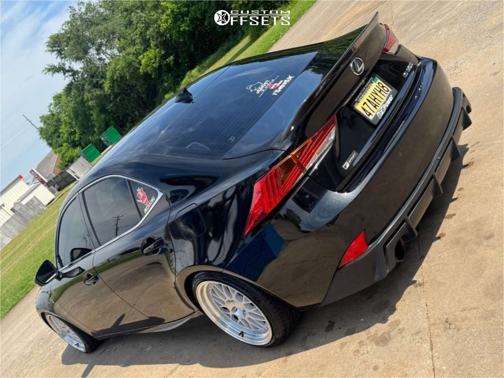 2019 Lexus IS300 with 18x8.5 35 Aodhan Ah02 and 225/40R18 Lexani Lxuhp ...