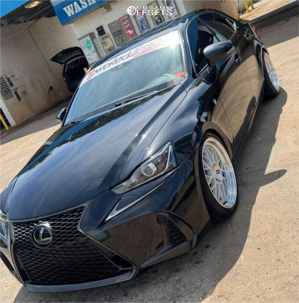 2019 Lexus IS300 with 18x8.5 35 Aodhan Ah02 and 225/40R18 Lexani Lxuhp ...