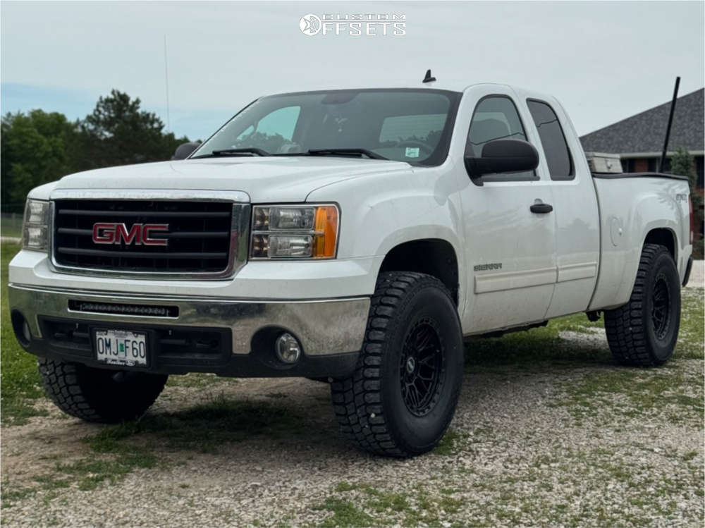 2011 GMC Sierra 1500 with 17x9 -12 DTS 605sb and 35/12.5R17 Gladiator ...