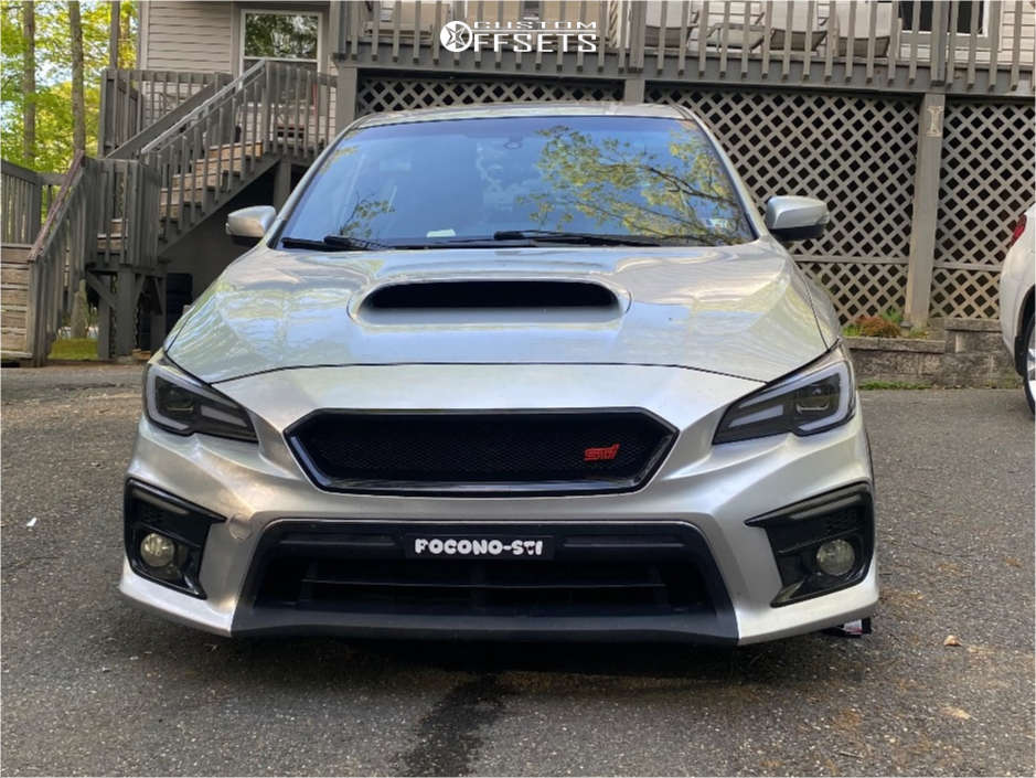 2017 Subaru WRX STI with 18x9.5 22 ESR Cs15 and 255/35R18 Lexani Lxuhp ...