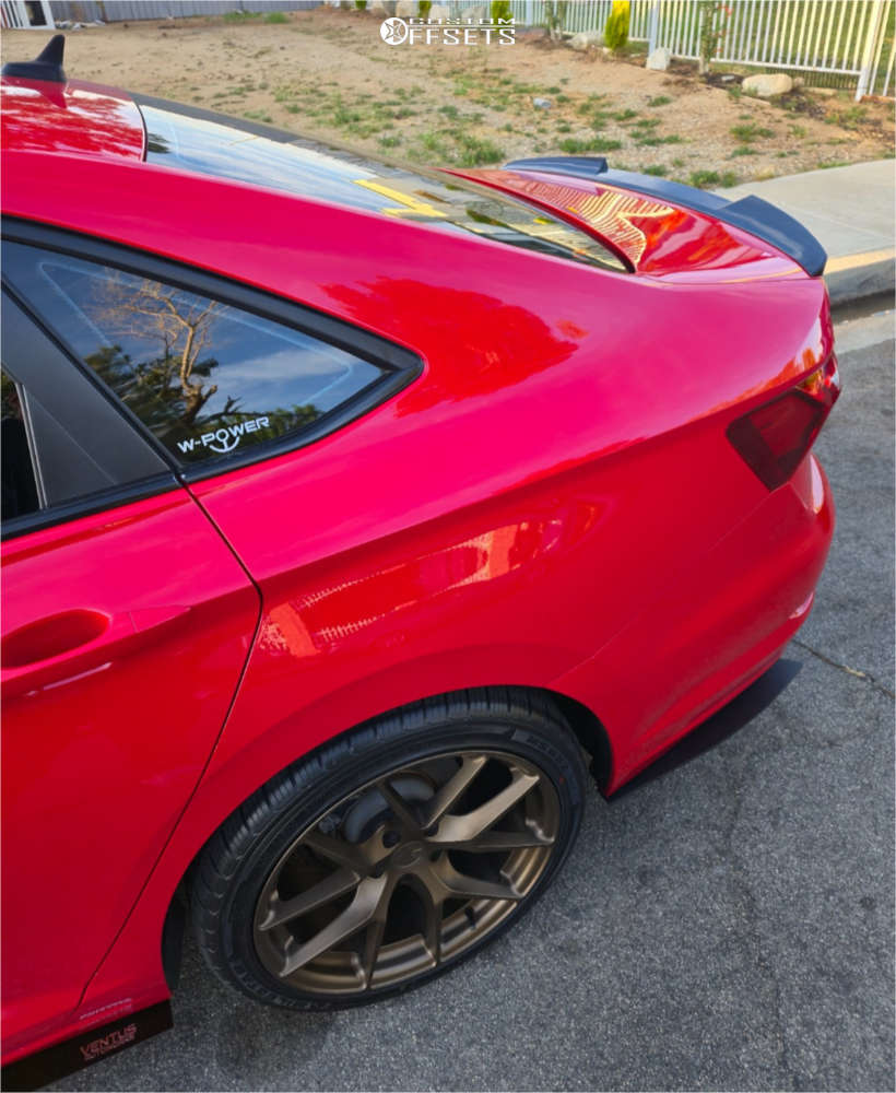 2020 Volkswagen Jetta with 18x8.5 35 Aodhan Aff7 and 235/40R18 Milestar ...