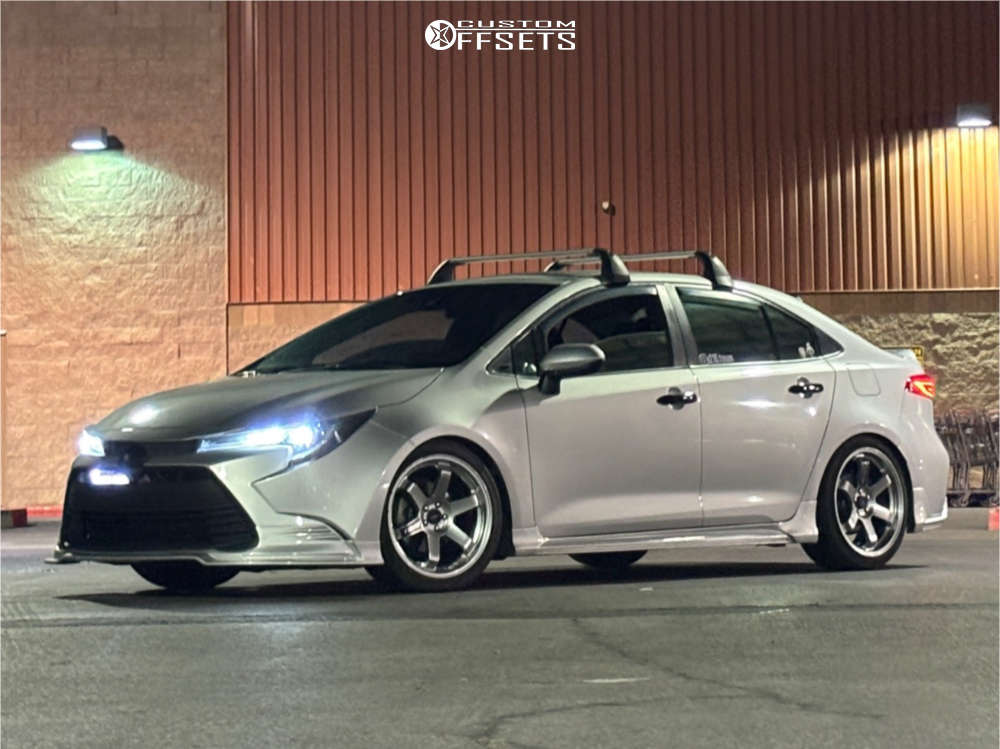 2020 Toyota Corolla with 18x8.5 35 AVID1 AV6 and 225/40R18 Michelin ...