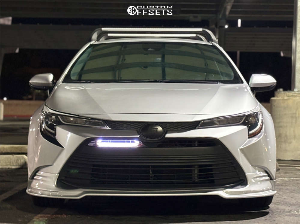 2020 Toyota Corolla with 18x8.5 35 AVID1 AV6 and 225/40R18 Michelin ...