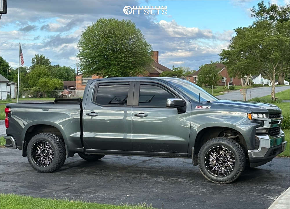2019 Chevrolet Silverado 1500 with 20x10 -25 Vision Brawl and 275/60R20 ...