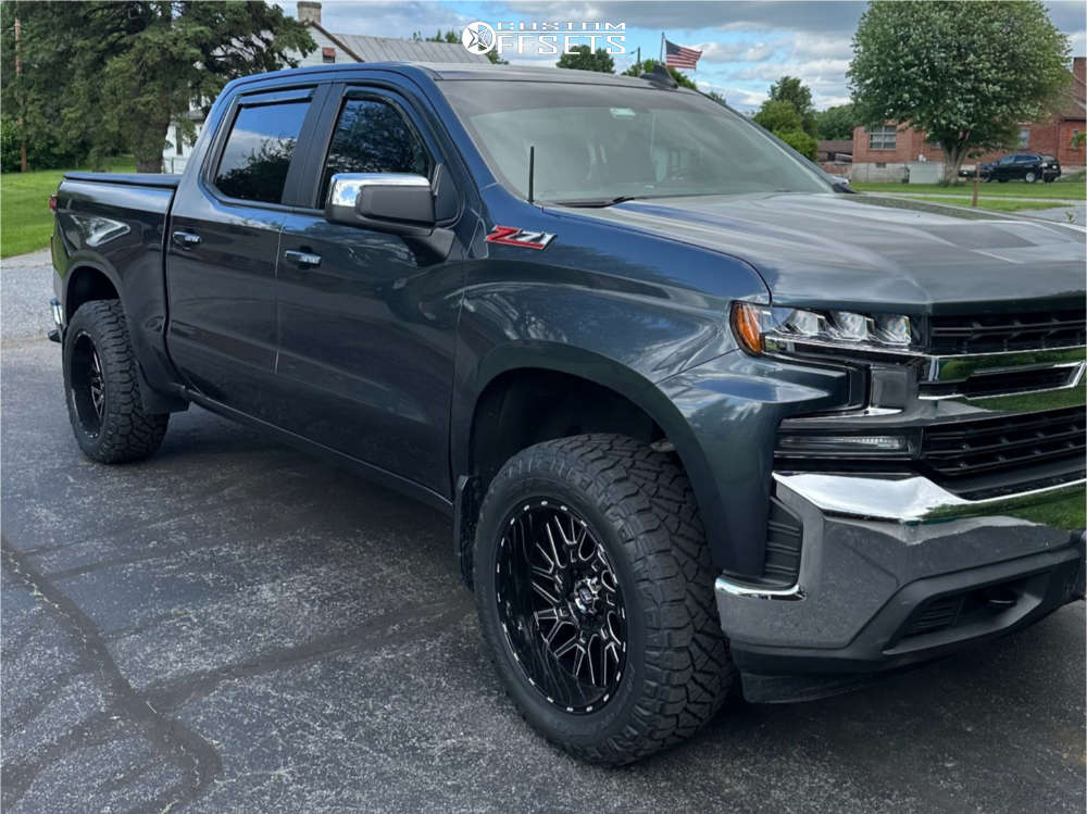 2019 Chevrolet Silverado 1500 with 20x10 -25 Vision Brawl and 275/60R20 ...