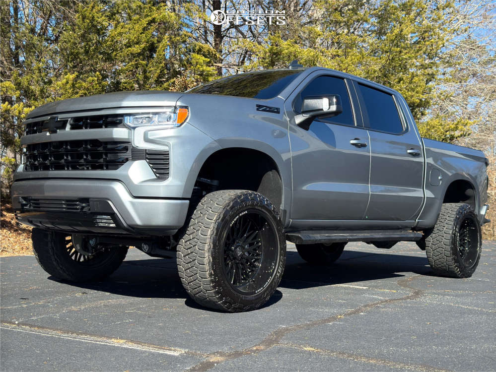 2023 Chevrolet Silverado 1500 with 22x12 -44 Axe Offroad Kratos and 35/ ...