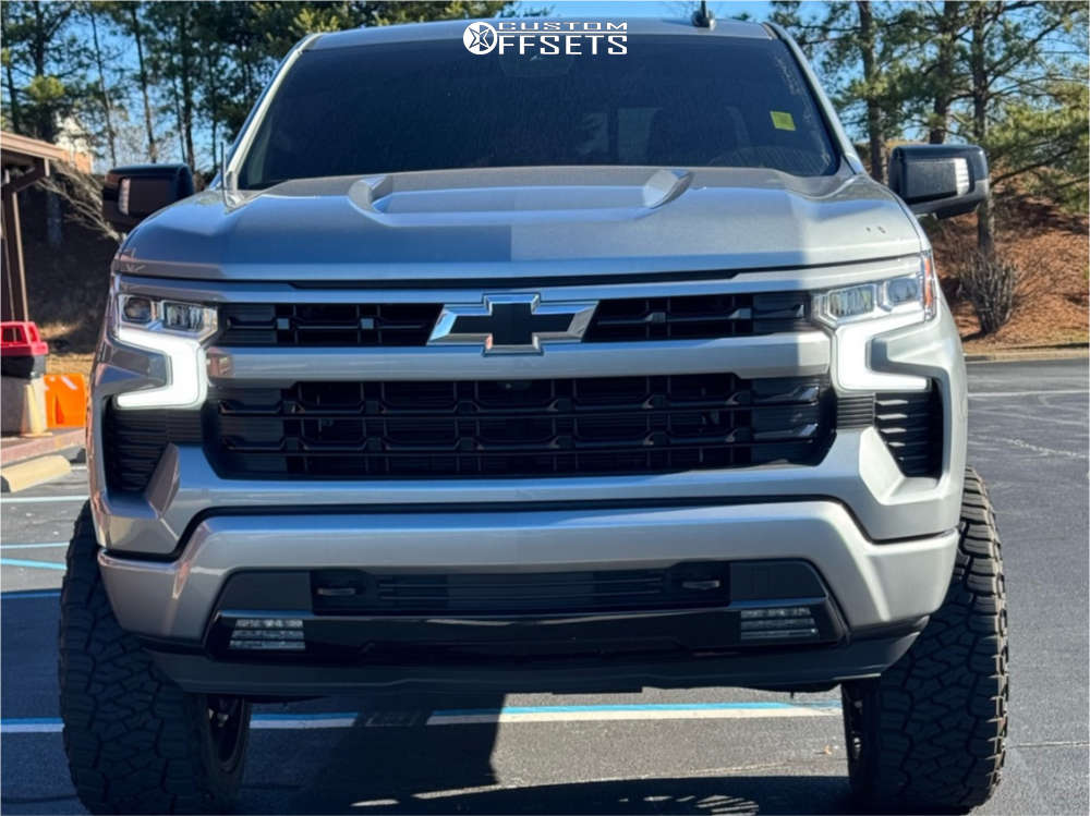2023 Chevrolet Silverado 1500 with 22x12 -44 Axe Offroad Kratos and 35/ ...