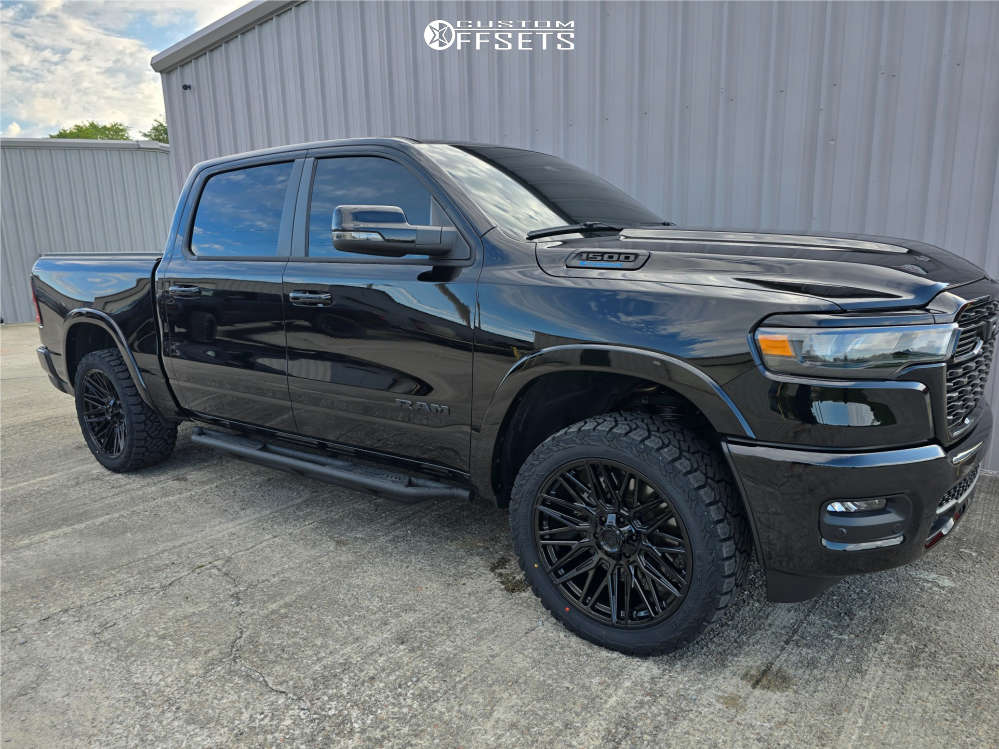 2025 Ram 1500 with 22x10 10 Gear Off-Road 770b and 33/12.5R22 Venom ...
