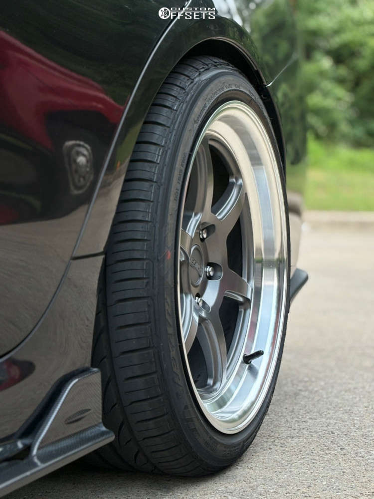 2017 Subaru WRX with 18x9.5 22 Kansei Roku and 225/35R18 Lexani Lx ...