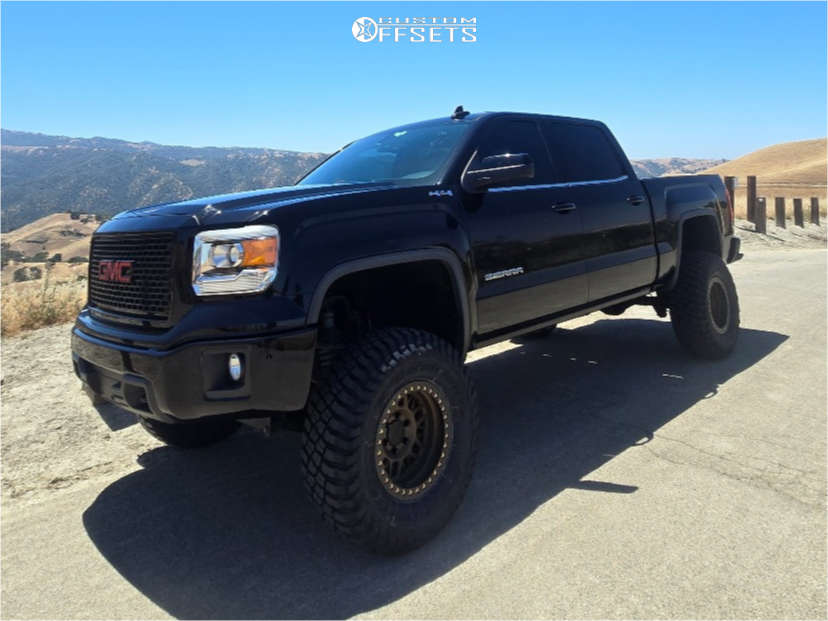 2015 GMC Sierra 1500 with 17x9 -38 Raceline Ryno Beadlock and 35/12 ...