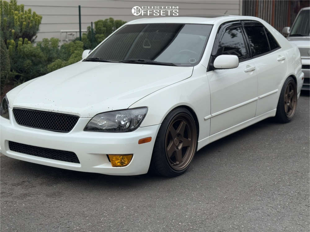 2002 Lexus IS300 with 17x9 35 Kansei Knp and 215/40R17 Nitto Neo Gen ...