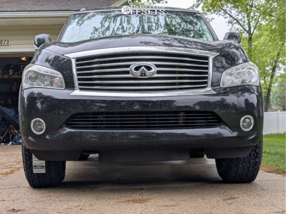 2012 INFINITI QX56 with 18x9 18 G-FX Tr28 and 295/70R18 Kumho Road ...