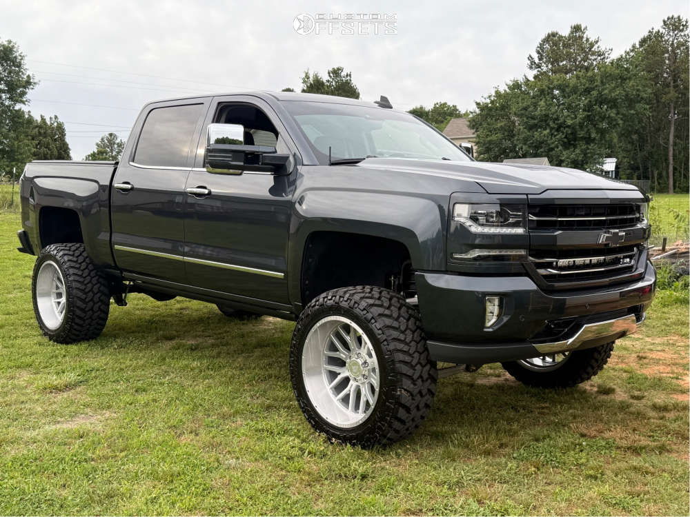 2017 Chevrolet Silverado 1500 with 22x12 -44 Axe Offroad Ax6.1 and 325 ...