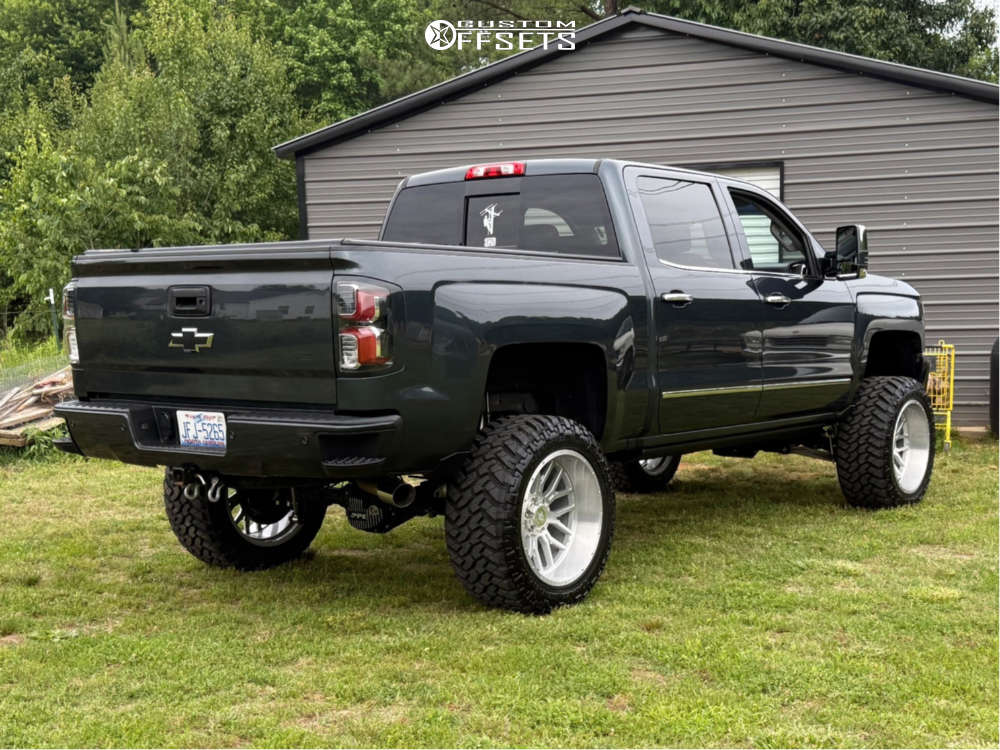 2017 Chevrolet Silverado 1500 with 22x12 -44 Axe Offroad Ax6.1 and 325 ...