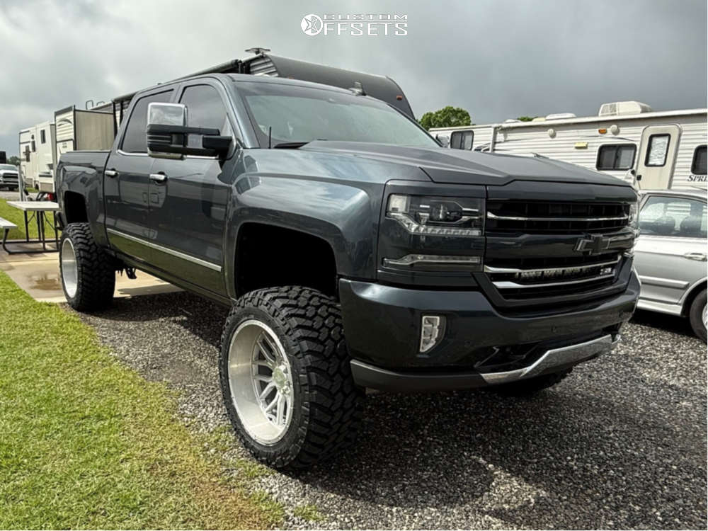 2017 Chevrolet Silverado 1500 with 22x12 -44 Axe Offroad Ax6.1 and 325 ...