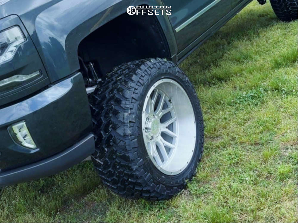 2017 Chevrolet Silverado 1500 with 22x12 -44 Axe Offroad Ax6.1 and 325 ...