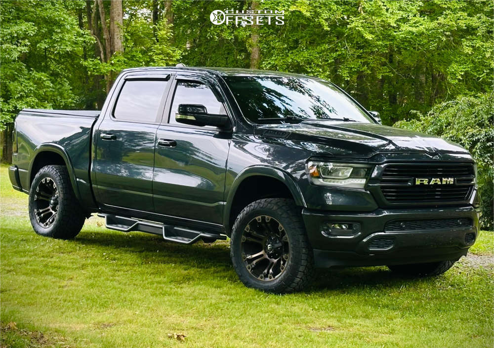 2021 Ram 1500 with 20x10 -18 Fuel Vapor and 33/12.5R20 Toyo Tires Open ...