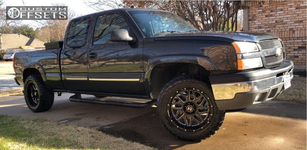 2005 Chevrolet Silverado 1500 with 20x10 -19 Hostile Sprocket and 33/12 ...