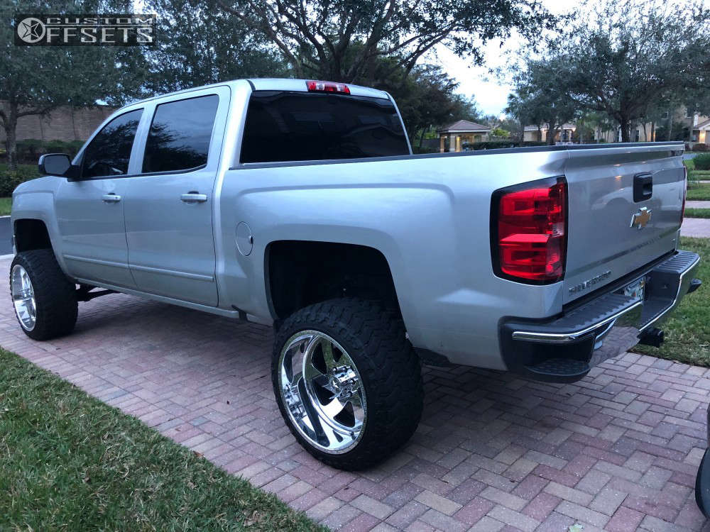 2017 Chevrolet Silverado 1500 with 22x12 -40 American Force Blade SS ...