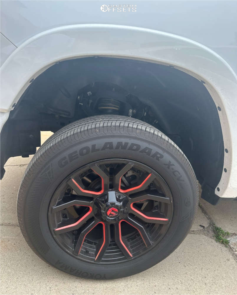 2021 Ram 1500 with 20x9 1 Fuel Rage and 265/60R20 Yokohama Geolandar X ...
