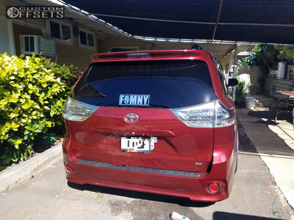 2015 Toyota Sienna with 21x10.5 25 VIP Modular Vx110 and 245/35R21 ...