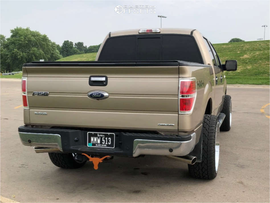 2013 Ford F-150 with 24x12 -44 TIS 544c and 305/35R24 Atturo Trail Blade Ats and Leveling Kit ...