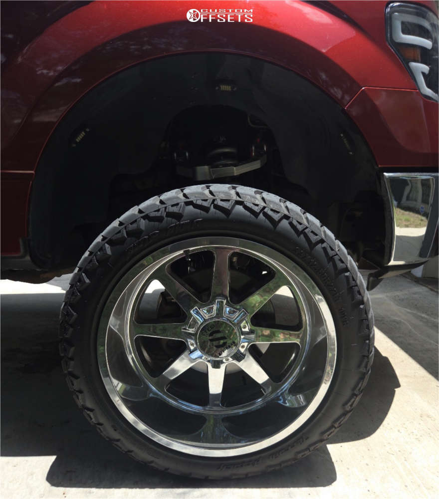 2014 Ford F-150 with 22x12 -55 Steel Off-Road Alpha and 33/12.5R22 AMP ...