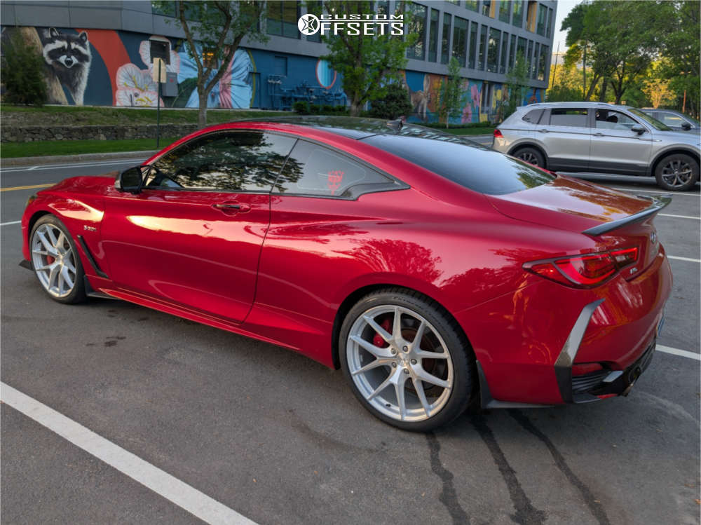 2018 INFINITI Q60 with 20x9 30 Aodhan Aff7 and 255/35R20 Continental ...