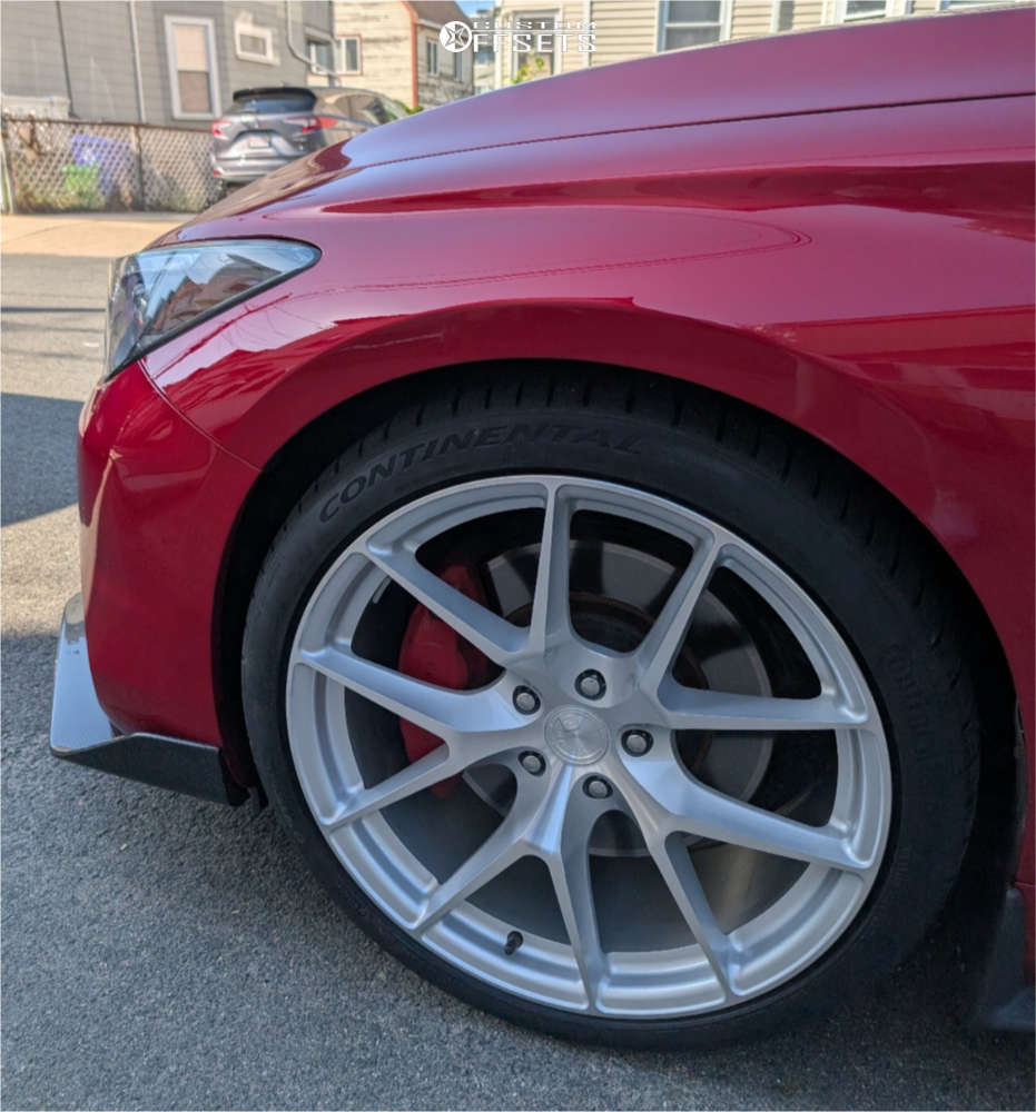 2018 INFINITI Q60 with 20x9 30 Aodhan Aff7 and 255/35R20 Continental ...