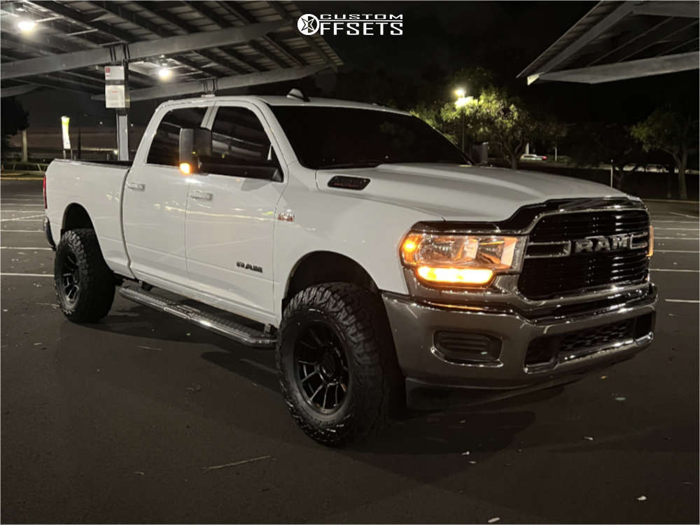2021 Ram 2500 with 18x9 -12 Raceline Gauge and 35/12.5R18 Falken Wildpeak Rt01 and Stock ...