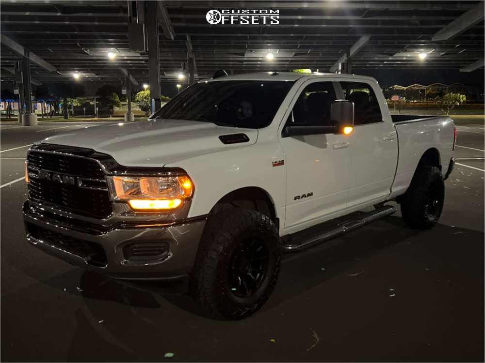 2021 Ram 2500 with 18x9 -12 Raceline Gauge and 35/12.5R18 Falken Wildpeak Rt01 and Stock ...