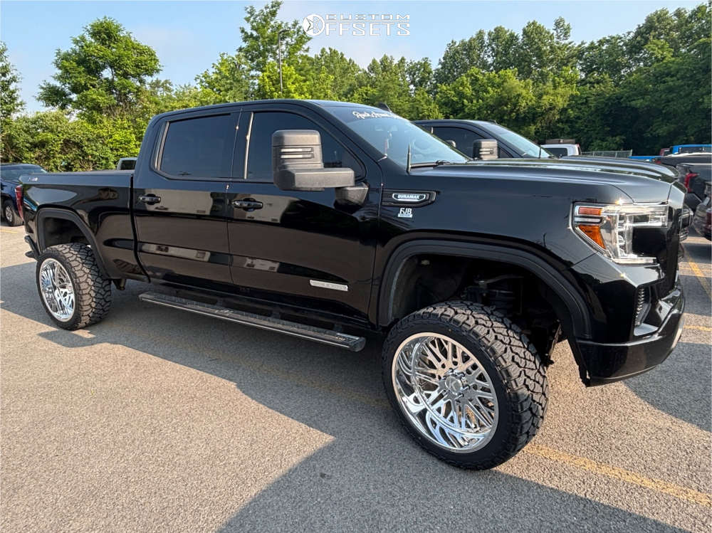 2021 GMC Sierra 1500 with 24x12 -44 KG1 Forged Clique and 35/12.5R24 ...