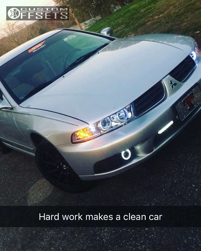 2003 Mitsubishi Galant with 17x7 40 Konig Control and 225/45R17 Lexani ...