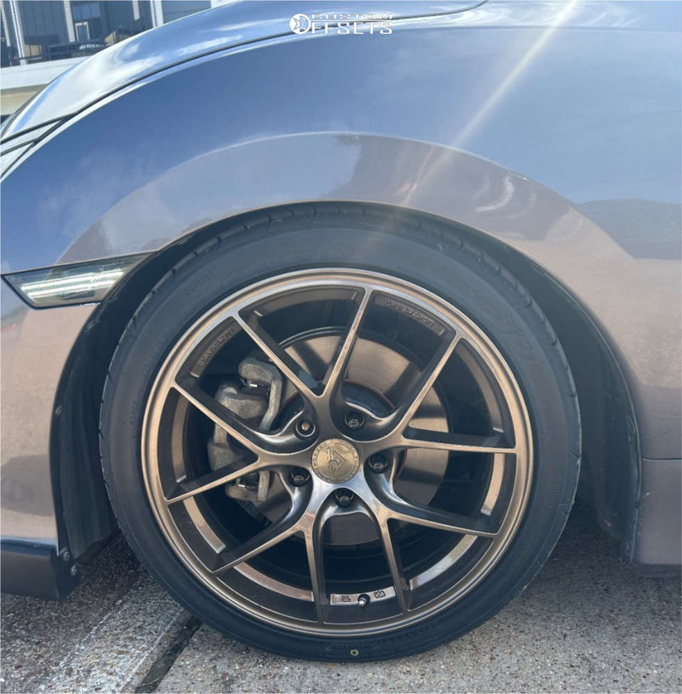 2018 Honda Civic with 18x8 38 Rock Forged Ff10 and 225/40R18 Nitto Neo ...