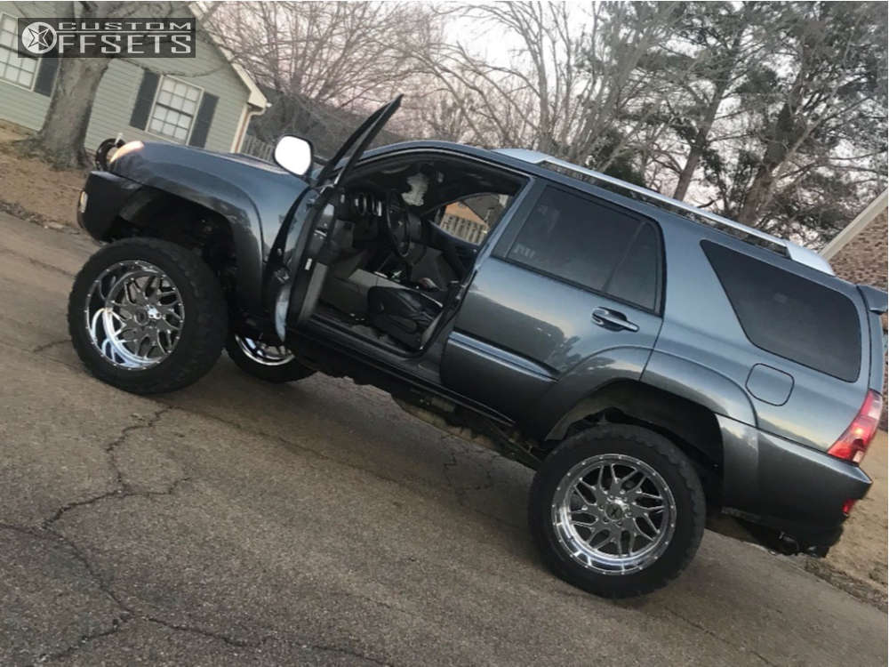 2005 Toyota 4Runner with 22x12 -44 Xtreme Force Xf2 and 35/12.5R22 Toyo ...