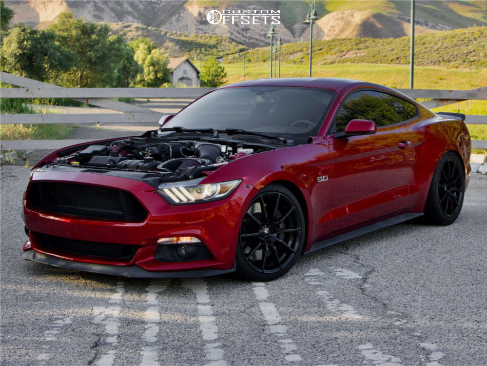 2020 Ford Mustang with 19x10 40 MRR M350 and 255/35R19 Falken Azenis ...