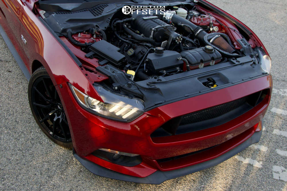 2020 Ford Mustang with 19x10 40 MRR M350 and 255/35R19 Falken Azenis ...