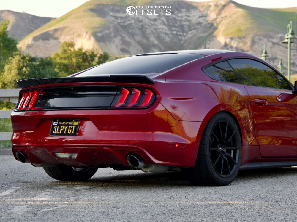 2020 Ford Mustang with 19x10 40 MRR M350 and 255/35R19 Falken Azenis ...