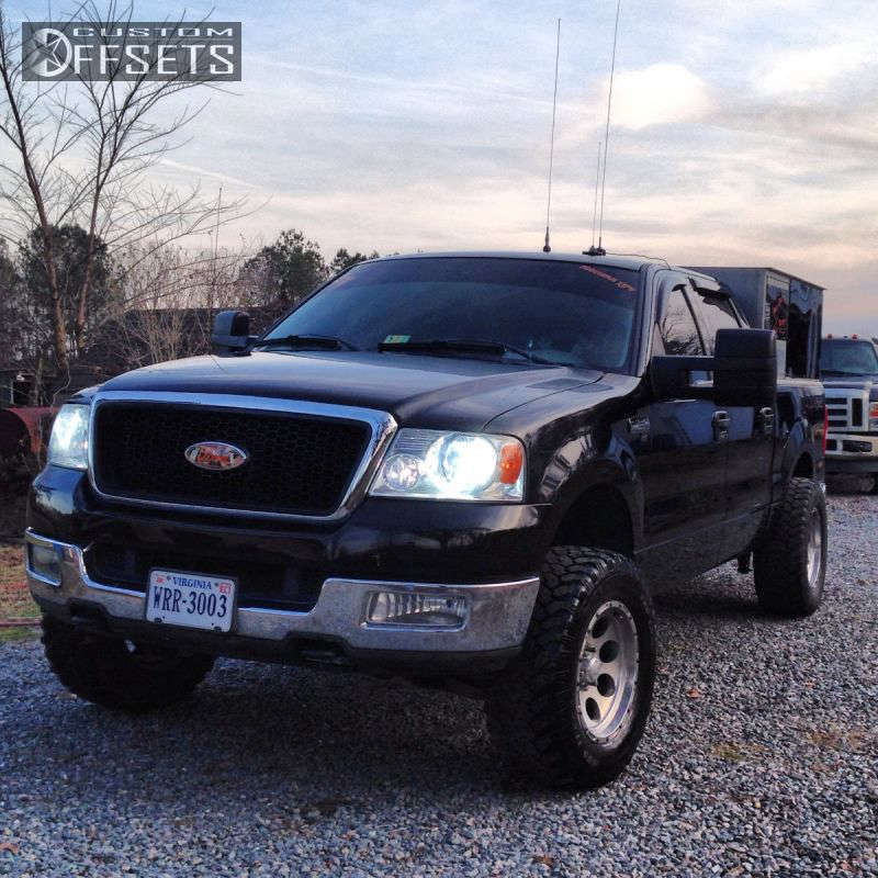 2004 Ford F-150 with 17x9 -24 Axe Offroad Bullet Hole and 33/12.5R17 ...