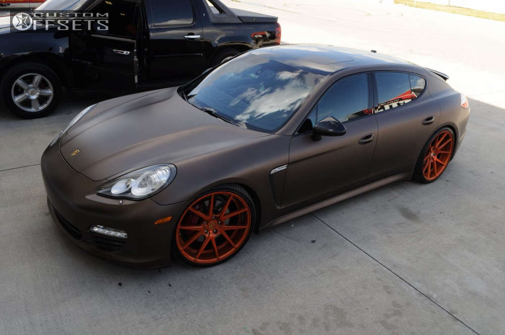 2011 Porsche Panamera with 22x11 34 Rennen International Rs1 and 255 ...