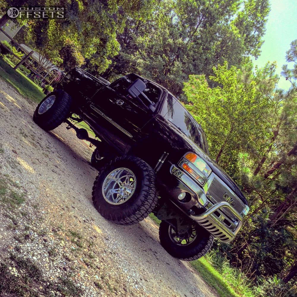 2004 GMC Sierra 1500 with 20x14 -76 Fuel Hostage and 38/15.5R20 Super ...