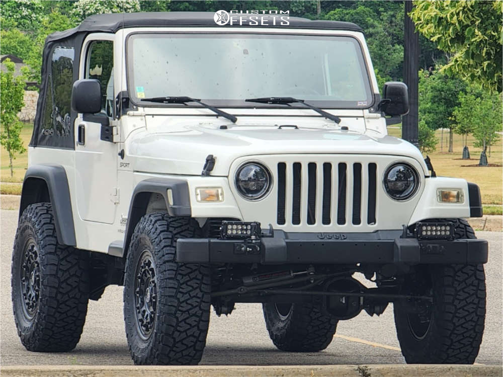 2003 Jeep Wrangler with 17x8 20 Black Rhino Fuji and 285/75R17 Toyo ...