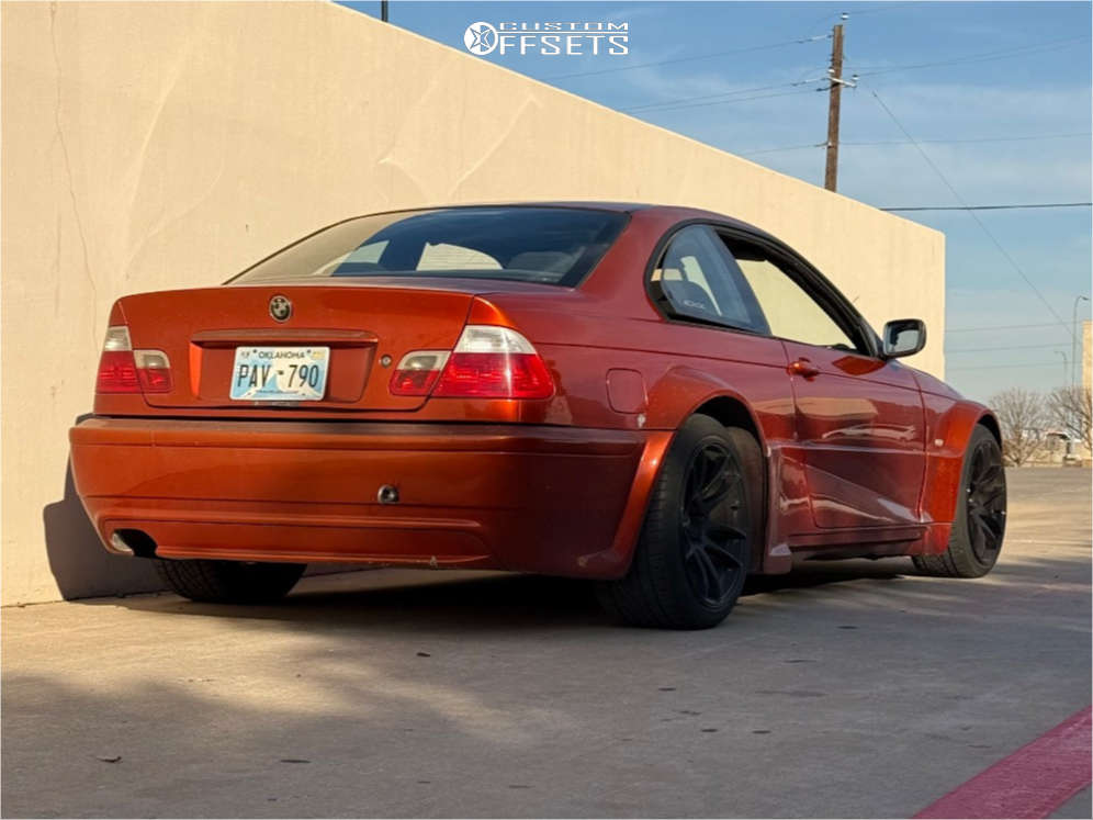 2003 BMW 330Ci with 18x9.5 22 Vors Tr4 and 245/40R18 Continental ...