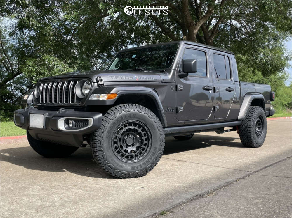2025 Jeep Gladiator with 17x8.5 0 Black Rhino Chamber and 295/70R17 ...